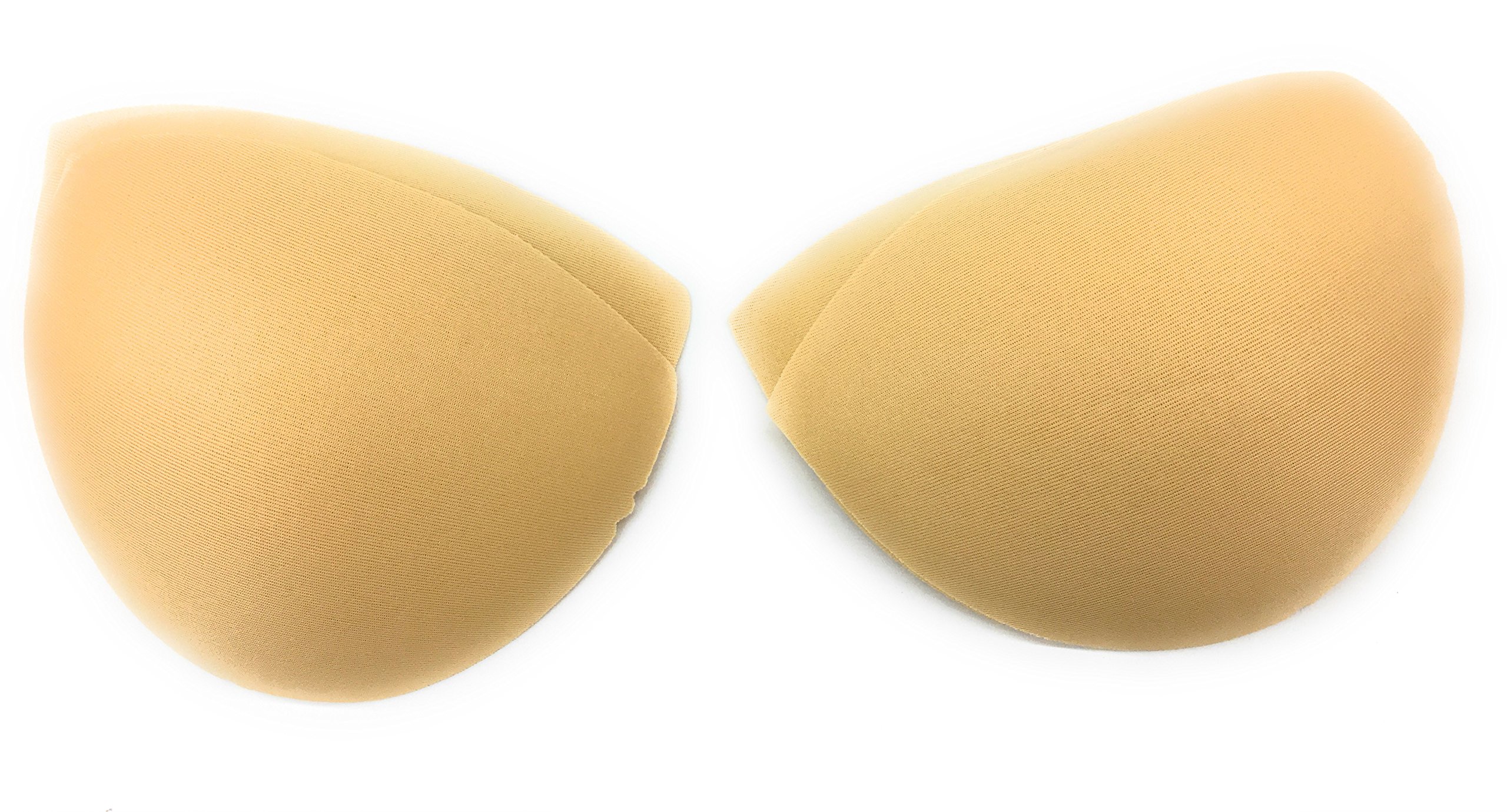 Bra Cup Pads -Inserts Foam Push Up Bra Pads Inserts - Nude Color- Size 34 B -Pack of 2 Pairs