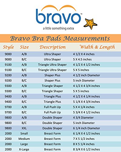 Bravo Women's Triangle Sports Bra, Swimsuit or Bra insert (Black, B/C)