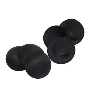 kesyoo round bra pads 3 pairs soft sponge chest pads bra cup inserts pad for sports bra black