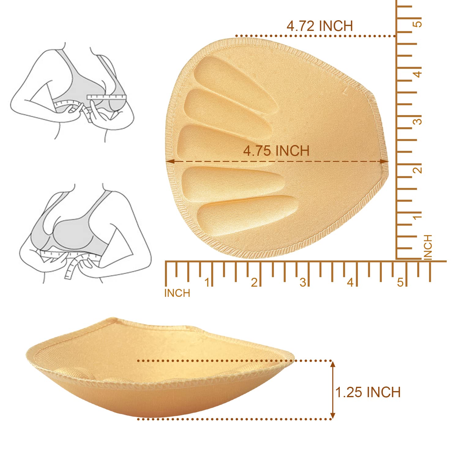 TopBine Bra Pads Inserts (3 color(2))