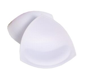 3 pairs triangle-shaped bra insert breathable sponge bra inserts cup push up sports bra pad breast enlargement enhancer shaper for women girls (white)