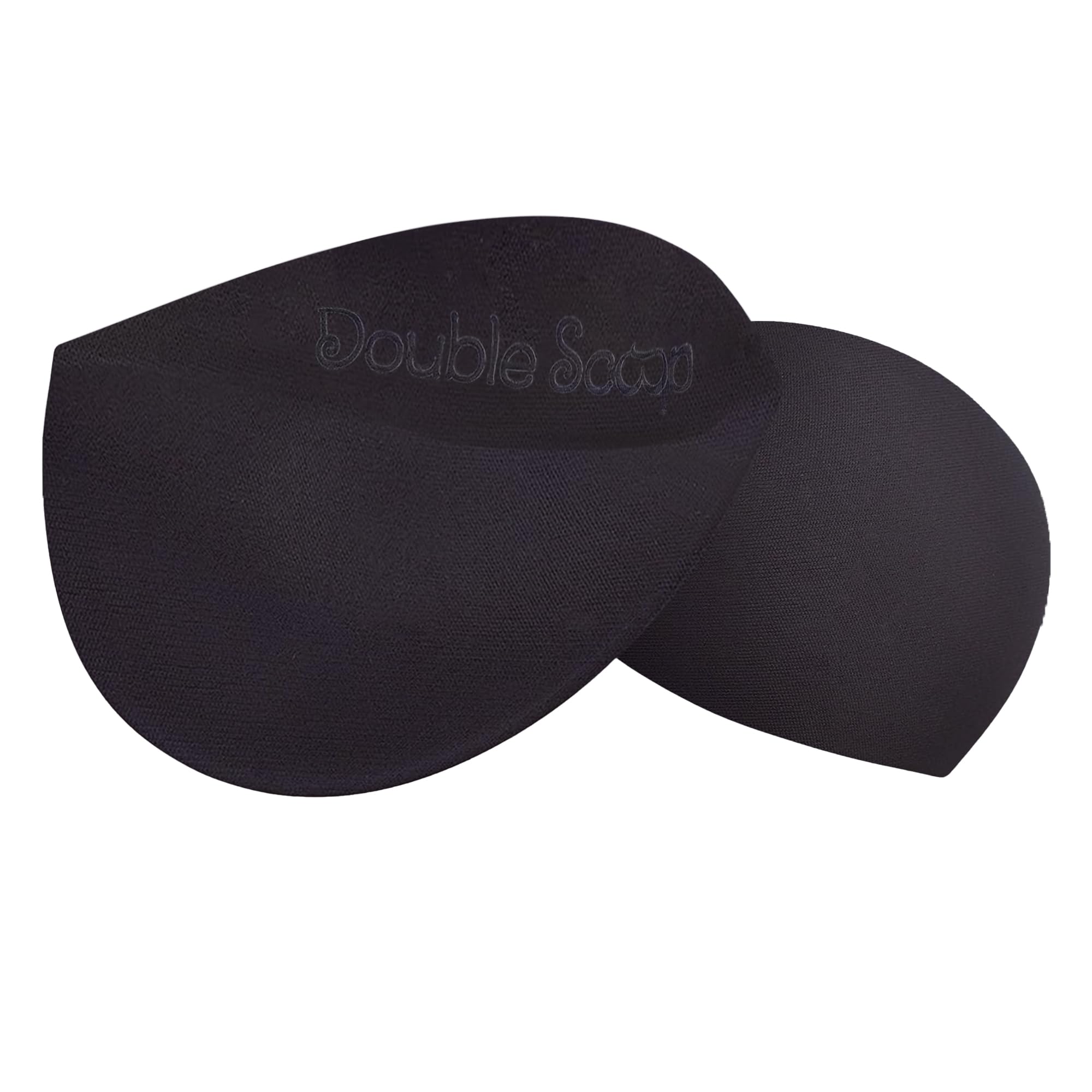 Double Scoop® Push Up Inserts w/Bonus Tape Sticky Strips, Instant Breast Implants, Replacement Bra Pads, Padded Bralette Hack, Breast Lift, Foam Bra Filler Insert, Bra Stuffer, Cup Size D (Black)