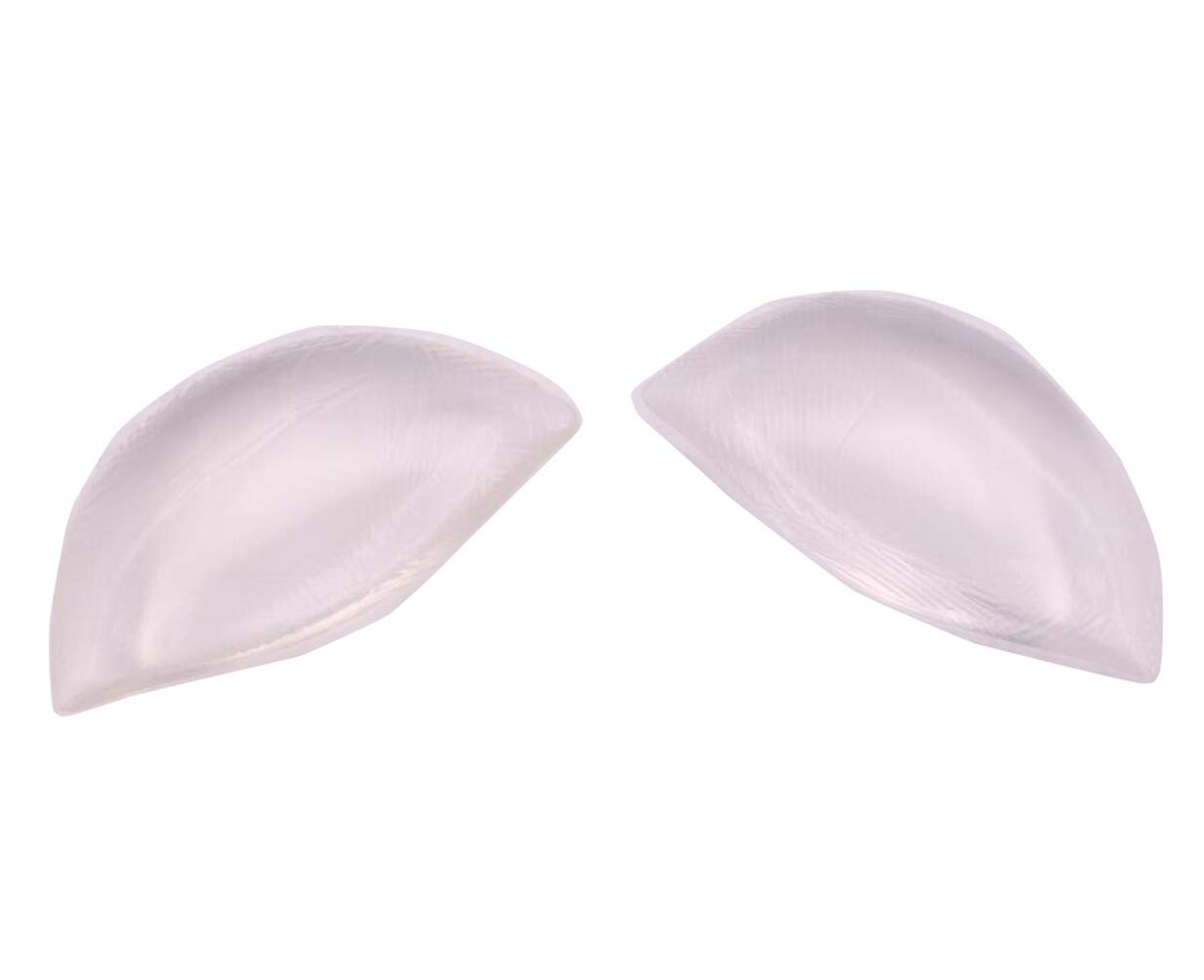 1Pair Thicken Breathable Silicone Gel Bra Inserts Pad Breast Enhancers Push-up Booster Molding Pads Perforated Swimwear for Women Lady Girls Bikini Swimsuit(Clear)