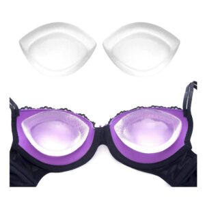 vipolish 1pair silicone bra inserts invisible enhancing breast pads waterproof clear gel push-up enhancer breast molding pads for women girls bikini swimsuit sportswear