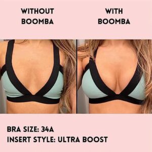 LELEBEAR Double Sided Sticky Bra, Boomba Bra Inserts, Self-Adhesive Bra Pads Inserts, Boomba Sticky Silicone Triangle Push Up (1pcs)