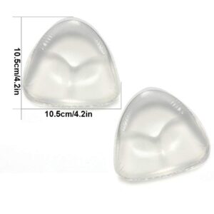 Silicone Bra Pad, Invisible Bikini Pad Insert Push-Up Swimsuit Underwear Chest Pad Water Proof & Quick Dry(Clear)