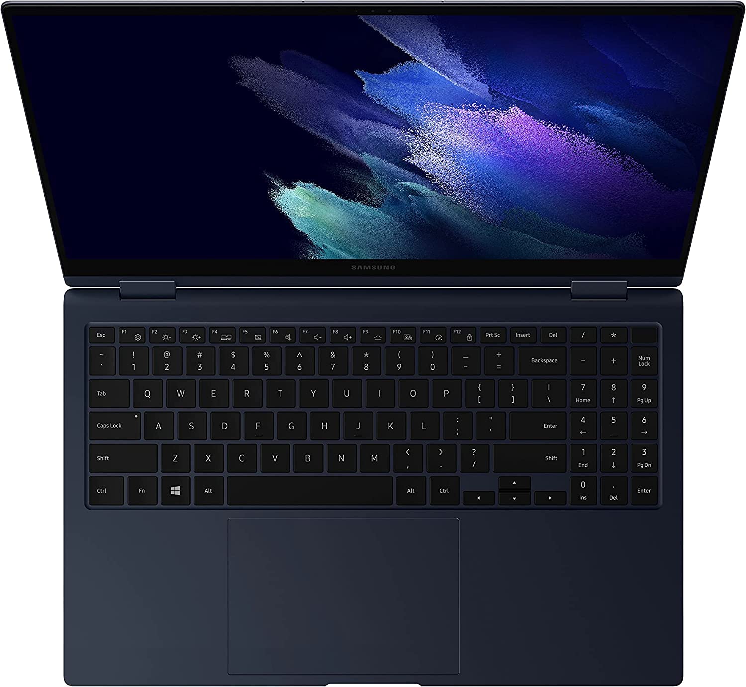 SAMSUNG Galaxy Book Pro 360 15.6'' 2-in-1 Touchscreen (i7-1165G7,16GB RAM,512GB PCIe SSD,Active Stylus),FHD Convertible Laptop,Thunderbolt 4,Backlit,Fingerprint,HDMI Cable,Windows 11 Home,Mystic Navy