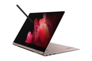 galaxy book pro 360 15" 2-in-1 amoled touch-screen laptop 11th gen intel evo core i7-1165g7 stylus s-pen + best notebook stylus pen light mystic bronze (1tb ssd|16gb ram|win 11 pro) (renewed)