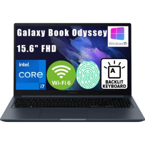 samsung galaxy book odyssey 15.6" fhd laptop computer, intel hexa-core i7-11600h, geforce rtx 3050 ti, 32gb ddr4 ram, 1tb pcie ssd, wifi 6, bt 5.1, backlit keyboard, fingerprint reader, windows 11