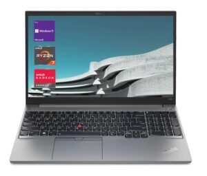 lenovo thinkpad e15 gen 4 business laptop, 15.6" fhd display, amd ryzen 7 5825u (beat i7-1255u), 16gb ram, 512gb ssd, webcam, wi-fi 6, rj45, hdmi, windows 11 pro, metallic