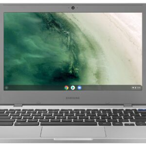 SAMSUNG Galaxy Chromebook 4 11.6” 64GB Laptop Computer w/ 4GB RAM, Gigabit WiFi, HD Intel Celeron Processor, Compact Design, Military Grade Durability, Silver (Renewed)