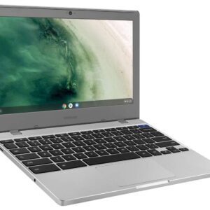 SAMSUNG Galaxy Chromebook 4 11.6” 64GB Laptop Computer w/ 4GB RAM, Gigabit WiFi, HD Intel Celeron Processor, Compact Design, Military Grade Durability, Silver (Renewed)