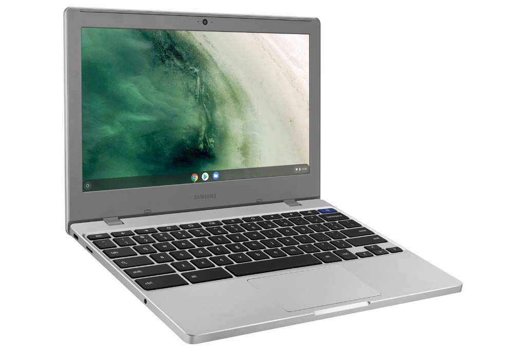 SAMSUNG Galaxy Chromebook 4 11.6” 64GB Laptop Computer w/ 4GB RAM, Gigabit WiFi, HD Intel Celeron Processor, Compact Design, Military Grade Durability, Silver (Renewed)