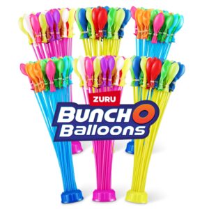 bunch o balloons crazy color by zuru, 200+ rapid-filling self-sealing water balloons for outdoor family, friends, children summer fun, amazon exclusive (6 pack)