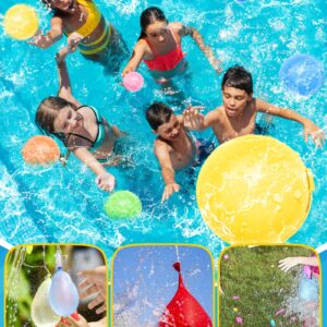 SOPPYCID Reusable Magnetic Water Balloons 15 Pcs, Water Bomb Self-sealing Quick Fill, Summer Outdoor Water Toys for Girls Boys Ages 3+, Outdoor Activities Water Fights, Summer Party, Beach Toys