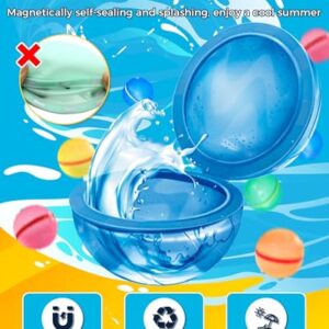 SOPPYCID 20PCS Reusable Water Balloons, Pool Beach Toys for Kids, Summer Fun Outdoor Water Toys Games for Kids Adults Outside Play, Backyard Swimming Pool Party Supplies