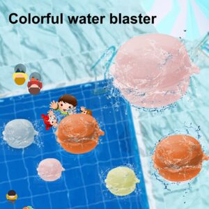 Grebest Reusable Water Balloons,Summer Outdoor Pool Beach Water Fighting Ball Games Toy-Self-Sealing Quick Fill Water Bombs Balls for Kids Adults Pink C 2.36