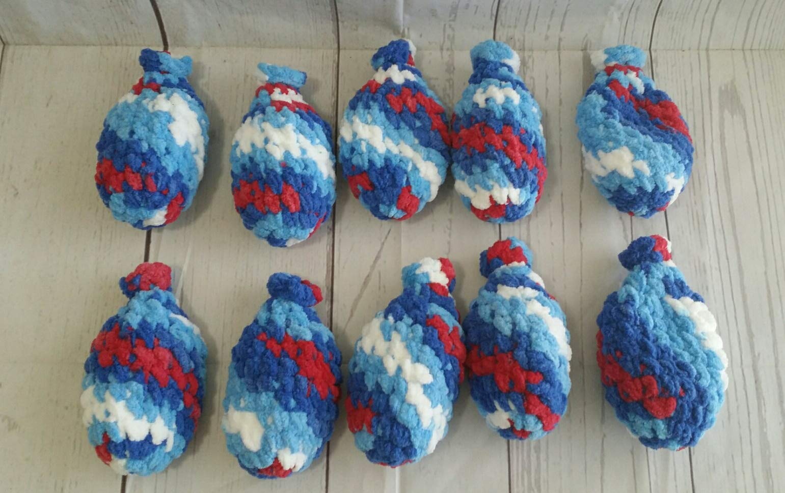 Crochet Reusable Water Balloons RWB, handmade JeannieLD Crochet - Multiple quantities to choose from