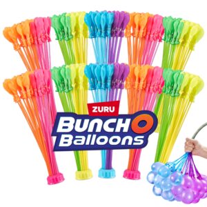 original bunch o balloons tropical party 330+ rapid-filling self-sealing water balloons (amazon exclusive 10 pack) by zuru water balloon for the whole family, kids, teens and adults