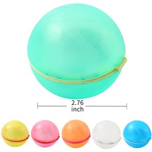 Reusable Water Balloons,Multicolor Water Balls,Quick Fill Self Sealing Water Bombs Balloons,Yard Games,Water Fight Waterfall Ball Toys (6 PCS)