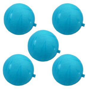 grebest 5pcs reusable water balloons,self sealing & quick fill silicone latex-free water bombs for fun splash water party,outdoor summer pool beach toys for kids adults blue 2.36