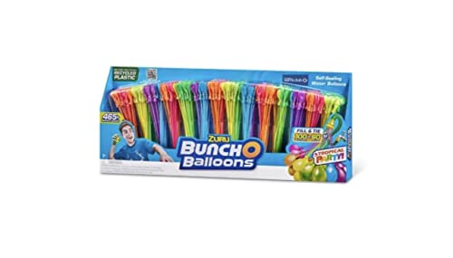 ZURU Bunch O Balloons 465 Rapid-Fill Self-Tying Recyclable Water Balloons (14 Stems)