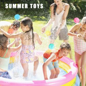 Sopco 12 PCS Reusable Water Balloons Quick Fill Self Sealing Magnetic Water Balls for kids Silicone Water Bomb for Swimming Pool Water Fight Game Summer Splash Fun Party Toys