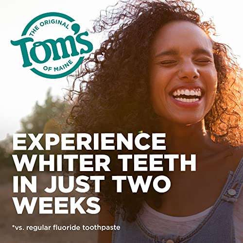 Tom's of Maine Natural Luminous White Toothpaste with Fluoride, Clean Mint, 4.7 oz. (Packaging May Vary)