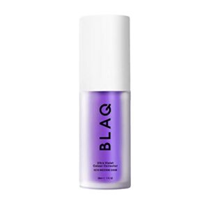 blaq ultraviolet colour correcting teeth whitening serum - the original australian magic purple toothpaste, stain removal color corrector, peroxide-free, ideal for sensitive teeth - 1.01 fl oz