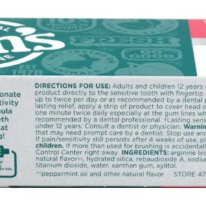 Tom's of Maine Sensitive + Whitening Fluoride-Free Toothpaste, 4.0oz