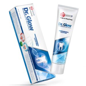 Dr. Glow Adult Cavity Repair Toothpaste, Hydroxyapatite Toothpaste Fluoride Free, Home Cavity Repair Remineralizing Toothpaste for Enamel Repair, Tooth Decay Repair Toothpaste for Stain Removal 2Tubes