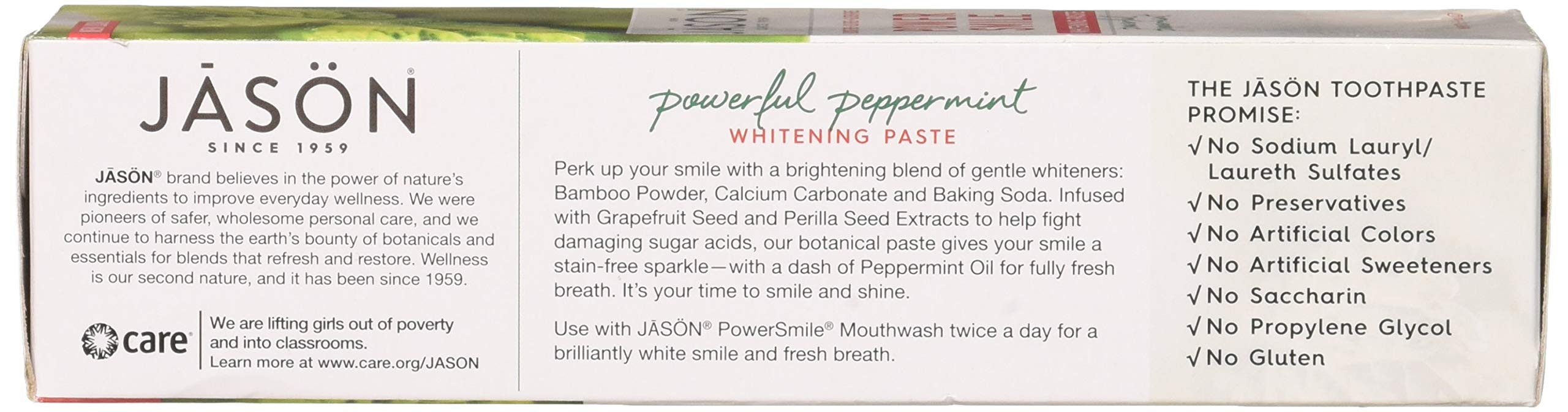 JASON NATURAL PRODUCTS TPSTE,POWERSMILE, 6 OZ (Pack of 3)