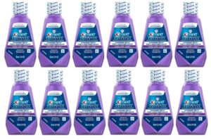 crest pro-health advanced anticavity fluoride mouthwash/rinse, alcohol free, travel size 36 ml,1.22 fl oz (pack of 12)