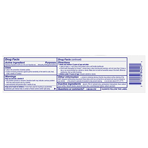 Sensodyne Repair and Protect Mint Toothpaste, Toothpaste for Sensitive Teeth and Cavity Prevention, 3.4 oz