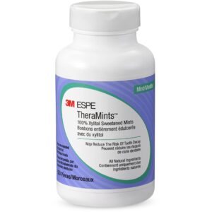 3m medical theramints 100% xylitol sweetened mints, mint flavor, 520 mint bottle