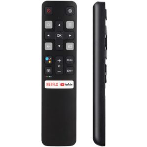 universal remote for all tcl smart tv, tv remote control replacement rc802v for all tcl tv android 4k tvs - no setup required [without voice command]