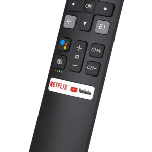 Voice Remote Control for TCL Android TV, New Upgraded Replacement RC802V for TCL TVs, 40S330 32S330 40S334 32S334 70S430 32A325 32A323 65Q637 55S430 43S430 55Q637 43S434 75S434 32P30S