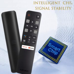 Voice Remote Control for TCL Android TV, New Upgraded Replacement RC802V for TCL TVs, 40S330 32S330 40S334 32S334 70S430 32A325 32A323 65Q637 55S430 43S430 55Q637 43S434 75S434 32P30S