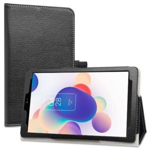 jrtal compatible with tcl tab 8 le case/tcl tab 8 plus case/tcl tab 8 wifi case,pu leather slim folio stand cover for 8" tcl tab 8 le 9137w/tcl tab 8 plus 9138s/tcl tab 8 wifi 9132x1,black