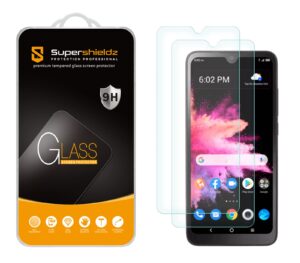 supershieldz (2 pack) designed for alcatel tcl 30 z/tcl 30z / tcl 30 le tempered glass screen protector, anti scratch, bubble free