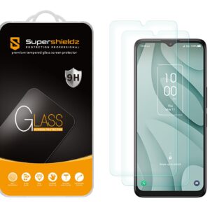 Supershieldz (2 Pack) Designed for TCL 40 X 5G / TCL 40 XE 5G Tempered Glass Screen Protector, Anti Scratch, Bubble Free