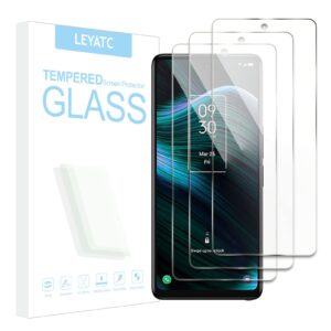 3pack screen protector for tcl stylus 5g,hd tempered glass film [9h hardness][bubble-free] [shatter proof] [anti-fingerprint] [easy installation] screen protector glass compatible with tcl stylus 5g