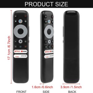 RC902N FMR1 Remote Control for All TCL Google Smart TV and TCL Android Smat TV,Replacement for TCL 55R646 55S546 65R646 65S546 75R646 75S546 Mini-LED QLED 4K UHD Smart TV [ Without Voice Function]