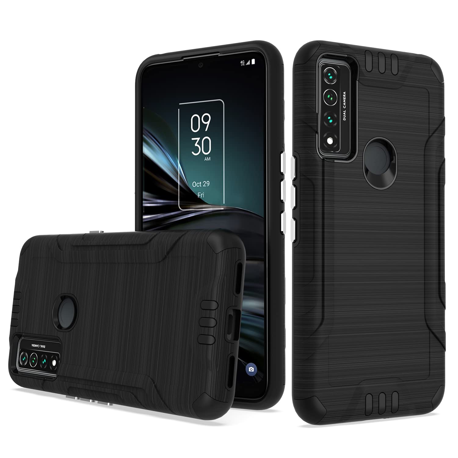 HRWireless Compatible for Alcatel TCL 4X 5G (T601DL)/ TCL 20 A 5G CaseSeries with Premium Original Minimalistic Design for Shock Absorption, Accidental Drops, Scratches, Heavy Duty Cover