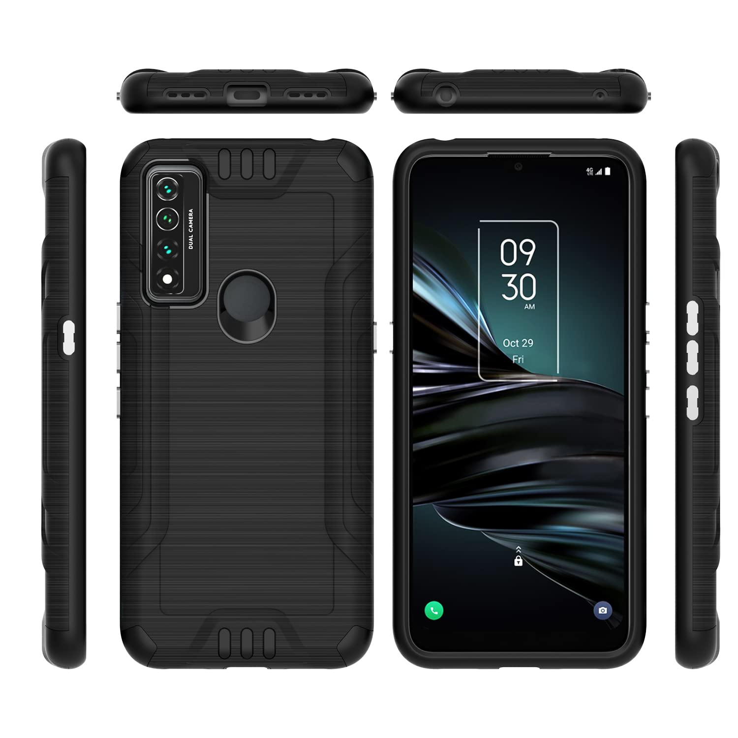 HRWireless Compatible for Alcatel TCL 4X 5G (T601DL)/ TCL 20 A 5G CaseSeries with Premium Original Minimalistic Design for Shock Absorption, Accidental Drops, Scratches, Heavy Duty Cover