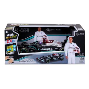 maisto 1:24 premium rc f1 mercesdes 2021 season l hamilton (m82355)