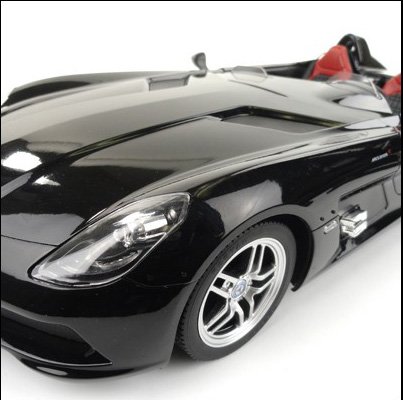 PowerTRC 1:12 Remote Control Mercedes-Benz SLR | RC Electric Sport Hobby Racing Car Model for Boys, Girls & Adults (Black)