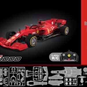 RASTAR RC Car Kits to Build 1/16 Scale Compatible with Ferrari SF 1000 RC Car Assembly Building Kit with Remote, 65pcs DIY, STEM Kits for Kids Ages 8+