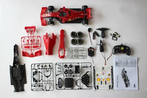 RASTAR RC Car Kits to Build 1/16 Scale Compatible with Ferrari SF 1000 RC Car Assembly Building Kit with Remote, 65pcs DIY, STEM Kits for Kids Ages 8+