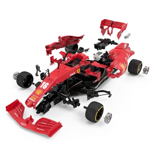 RASTAR RC Car Kits to Build 1/16 Scale Compatible with Ferrari SF 1000 RC Car Assembly Building Kit with Remote, 65pcs DIY, STEM Kits for Kids Ages 8+